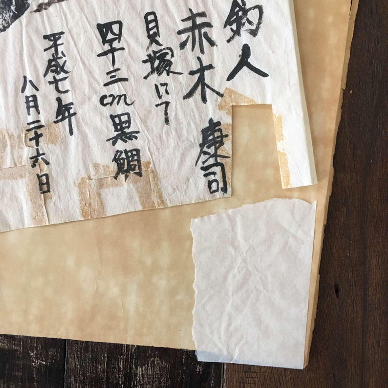 Original 1990s Gyotaku Traditional Japanese Method of Printing Fish - Etsy