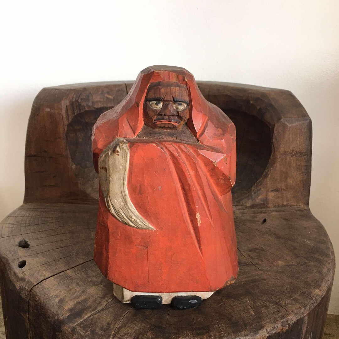 1960s Japanese Vintage DARUMA Doll Wood - Etsy