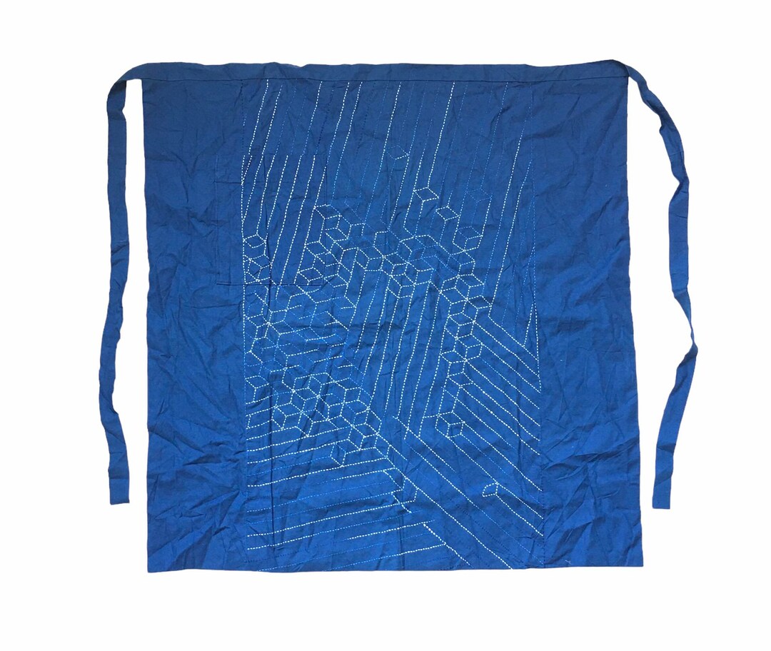 Japanese Handmade Sashiko Apron - Etsy