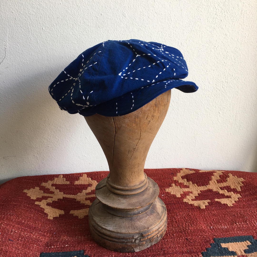 Handmade Sashiko Japan Fabric Cap - Etsy