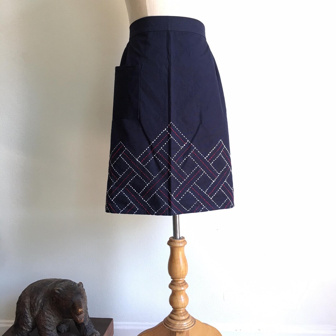 Japanese Handmade Sashiko Apron - Etsy