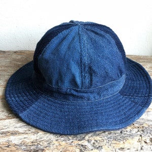 Indigo Patchwork Japan Old Natural Fabric Hat 53-56 Cm - Etsy