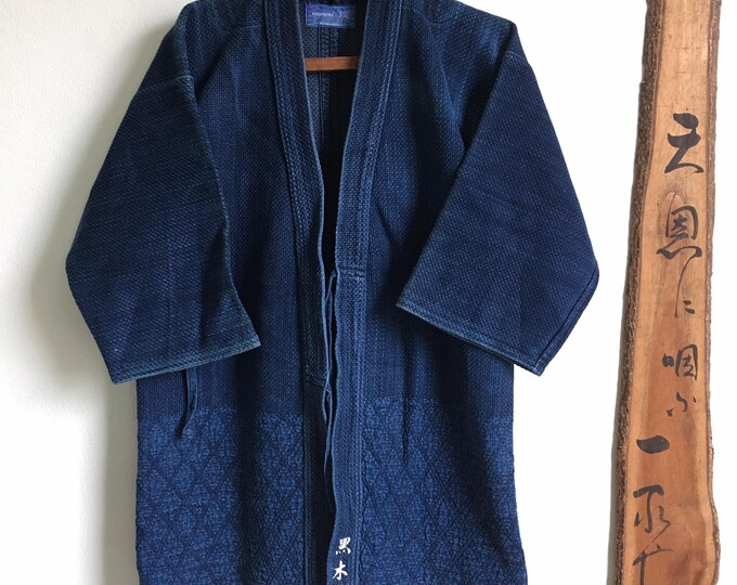 M Vintage Japanese Indigo Cotton Sashiko Boro Kendo Gi Aikido Budo ...