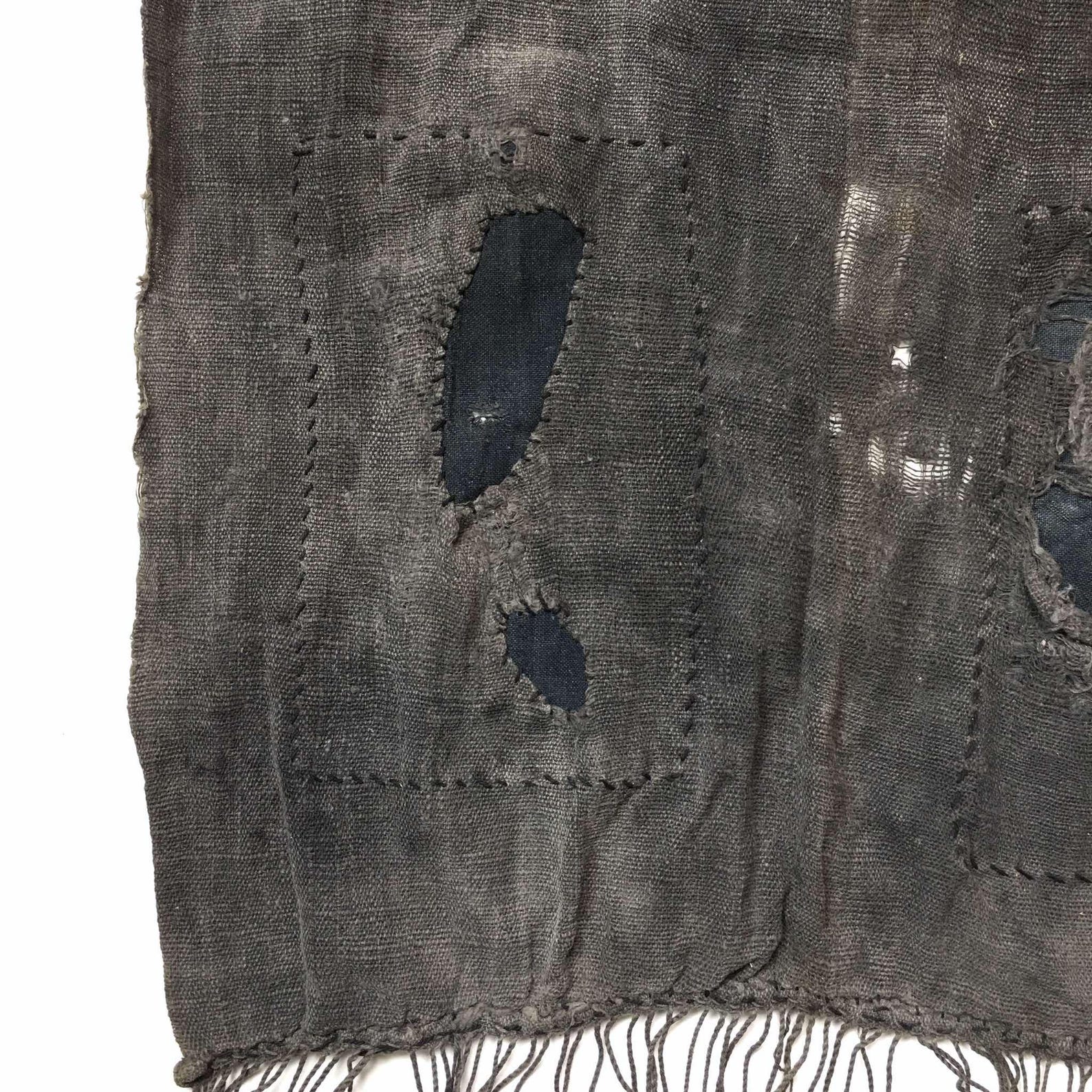 Vintage, Boro Patchwork Sashiko Scarf, Cotton - Etsy