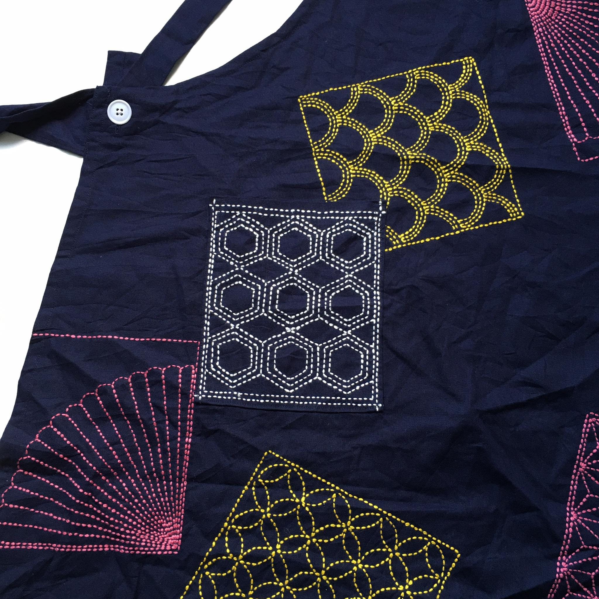 Japanese Sashiko Apron - Etsy