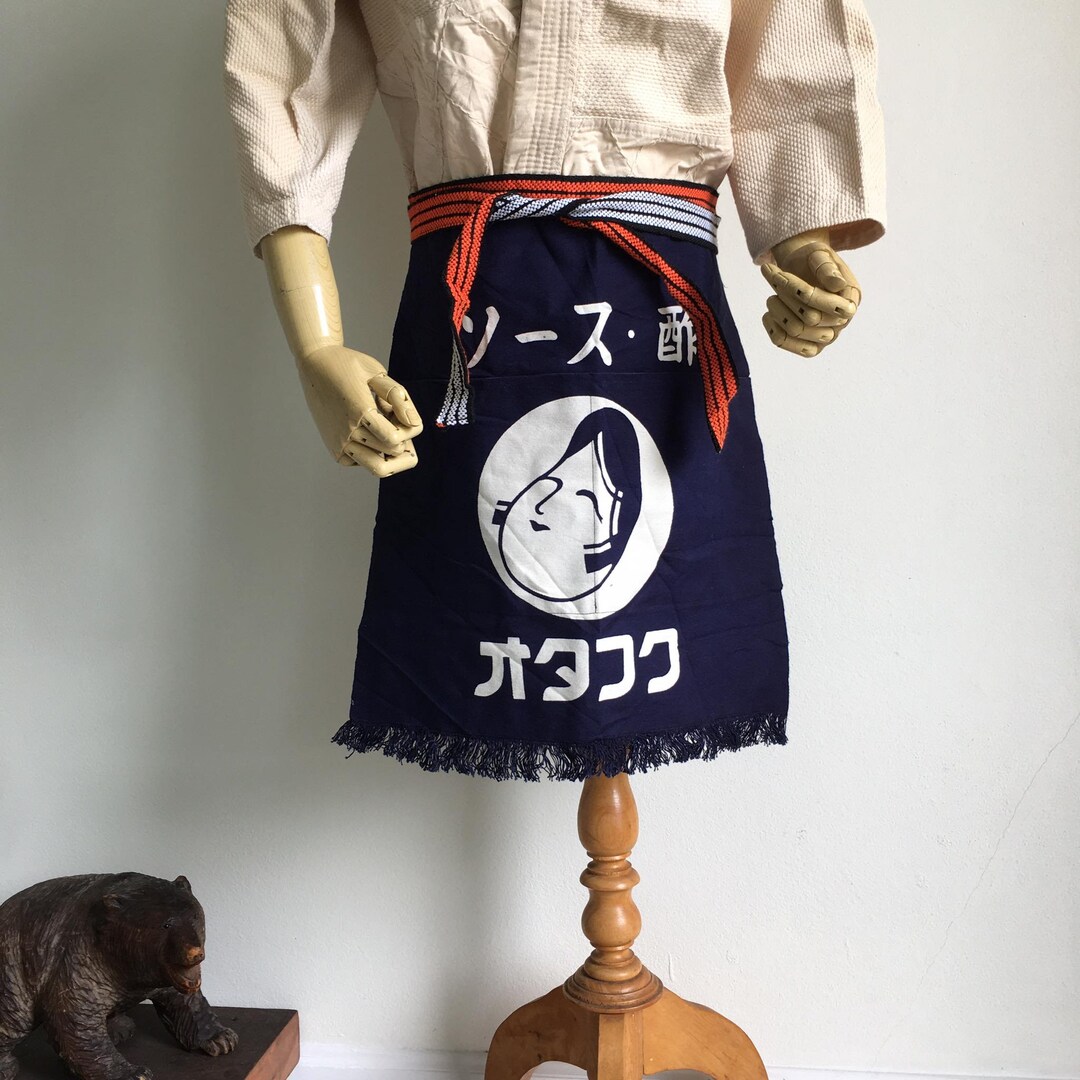 Vintage Japanese Maekake Apron 1980s - Etsy