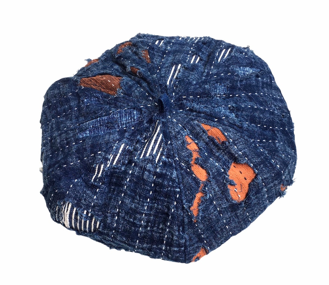 Boro Indigo Sashiko Beret Hat ,53-56 CM - Etsy