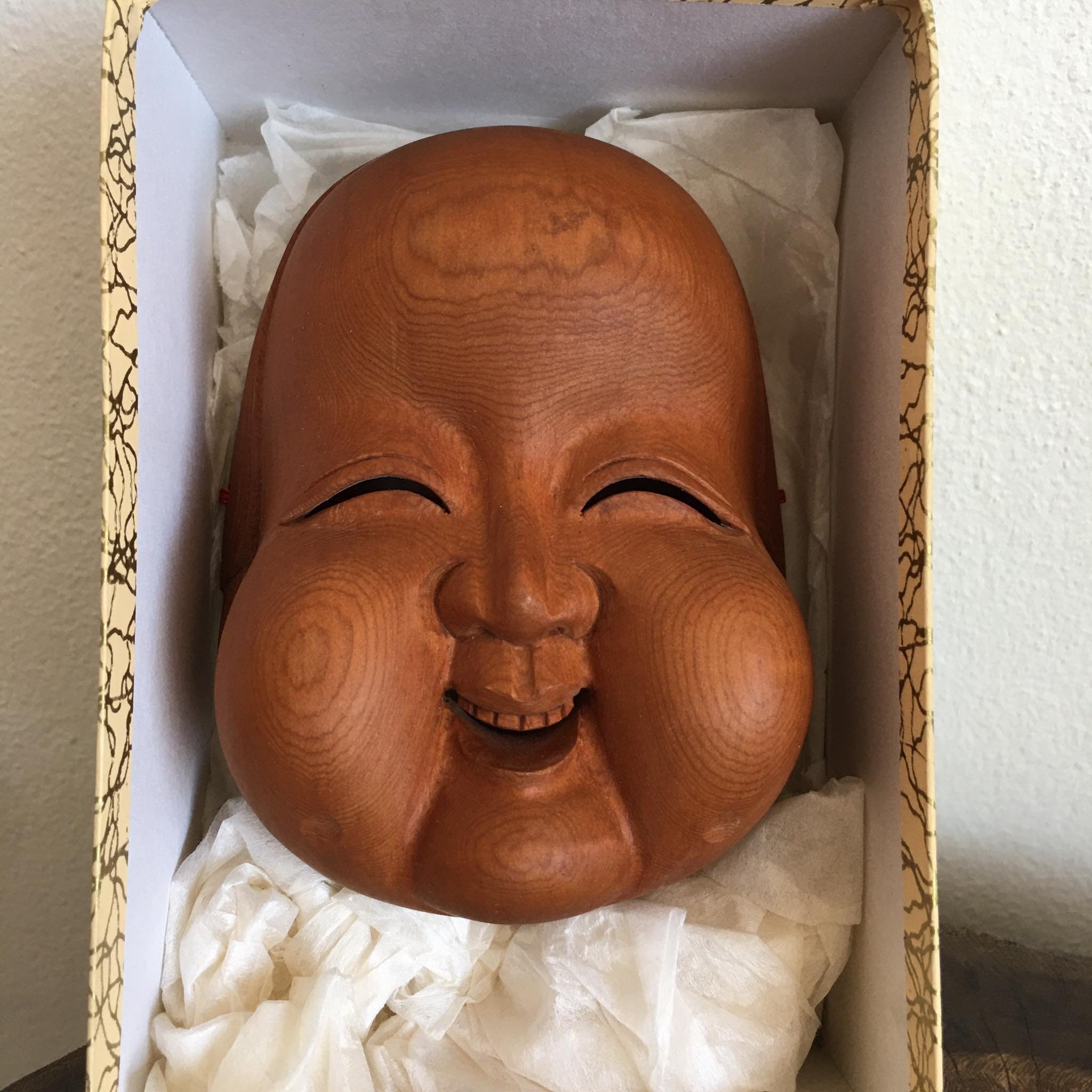 Japan Noh Mask Art Craft Wood Carving - Etsy