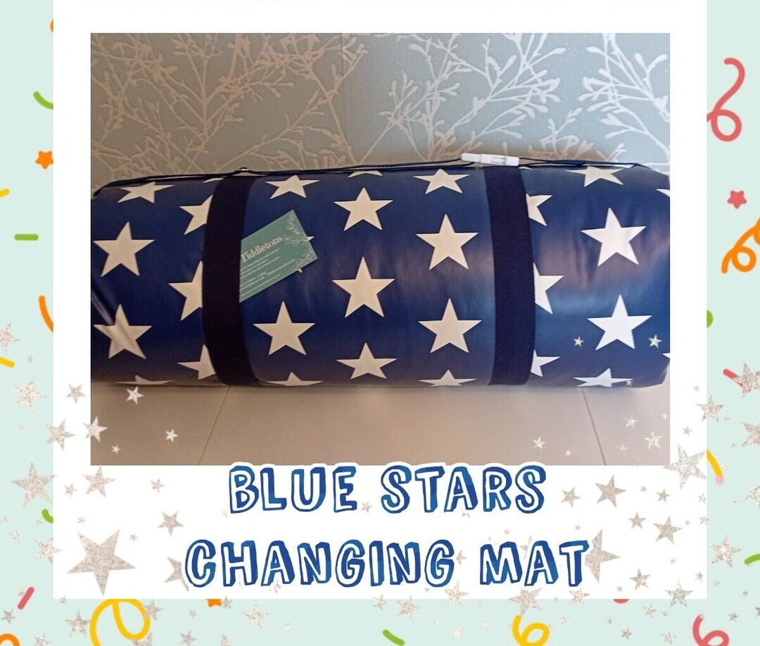 Blue Stars, Extra Large Sized Changing Mat, Disability, Special Needs ...