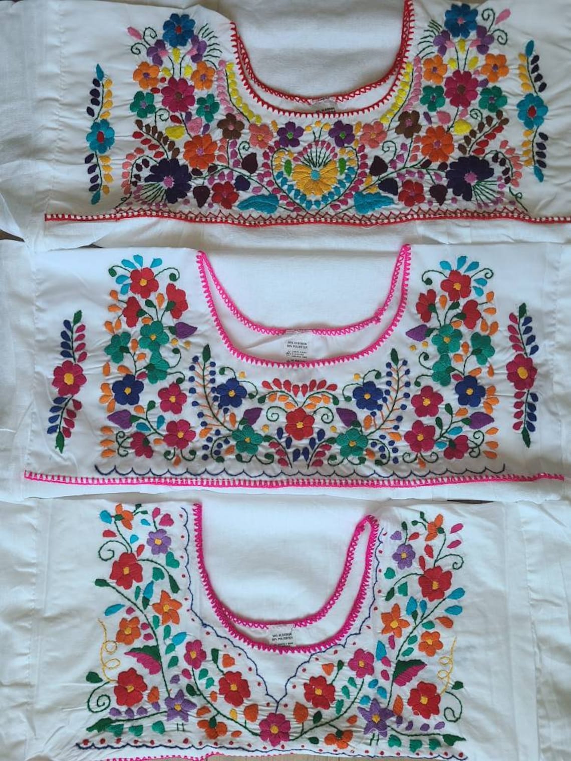 Traditional Handmade Embrodery Mexican Blouse | Etsy