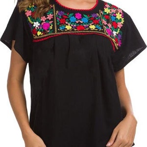 Traditional Handmade Embrodery Mexican Blouse - Etsy