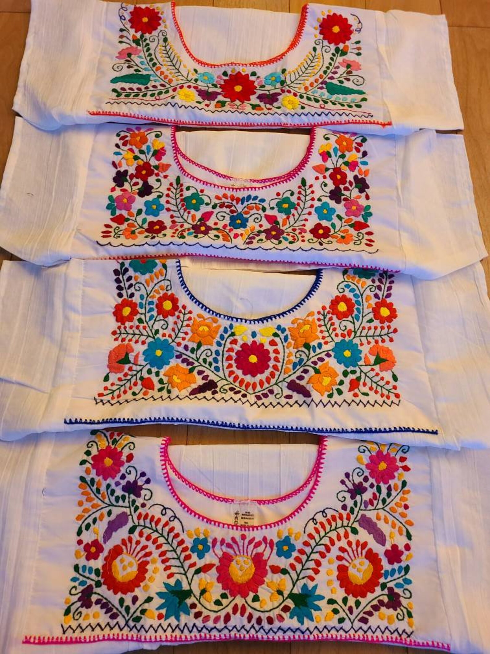 Traditional Handmade Embrodery Mexican Blouse - Etsy