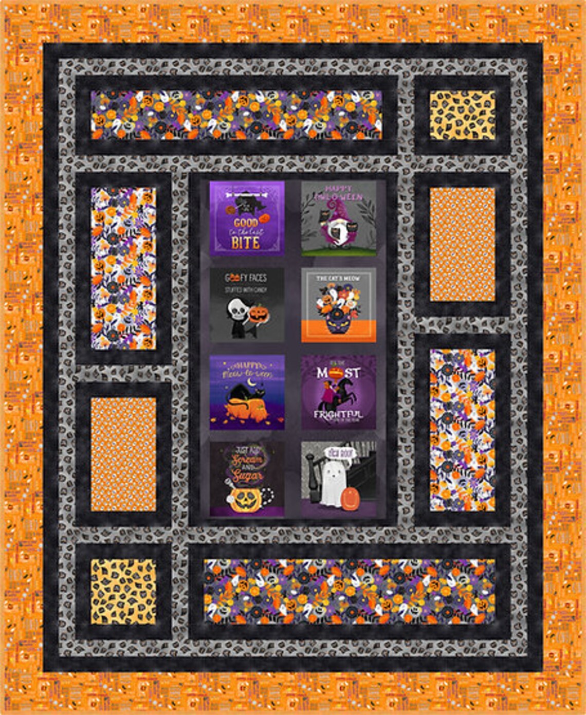 Quilt PATTERN - Picture That - Boo - A Pieced Panel Quilt by Kari ...
