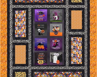 Quilt PATTERN Winter Colors A Pieced Panel Quilt Pattern by Pine Tree ...