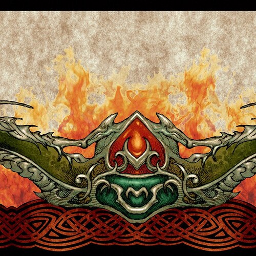 Celtic Red Dragon Panel in the Beginning Jason Yenter 1 - Etsy