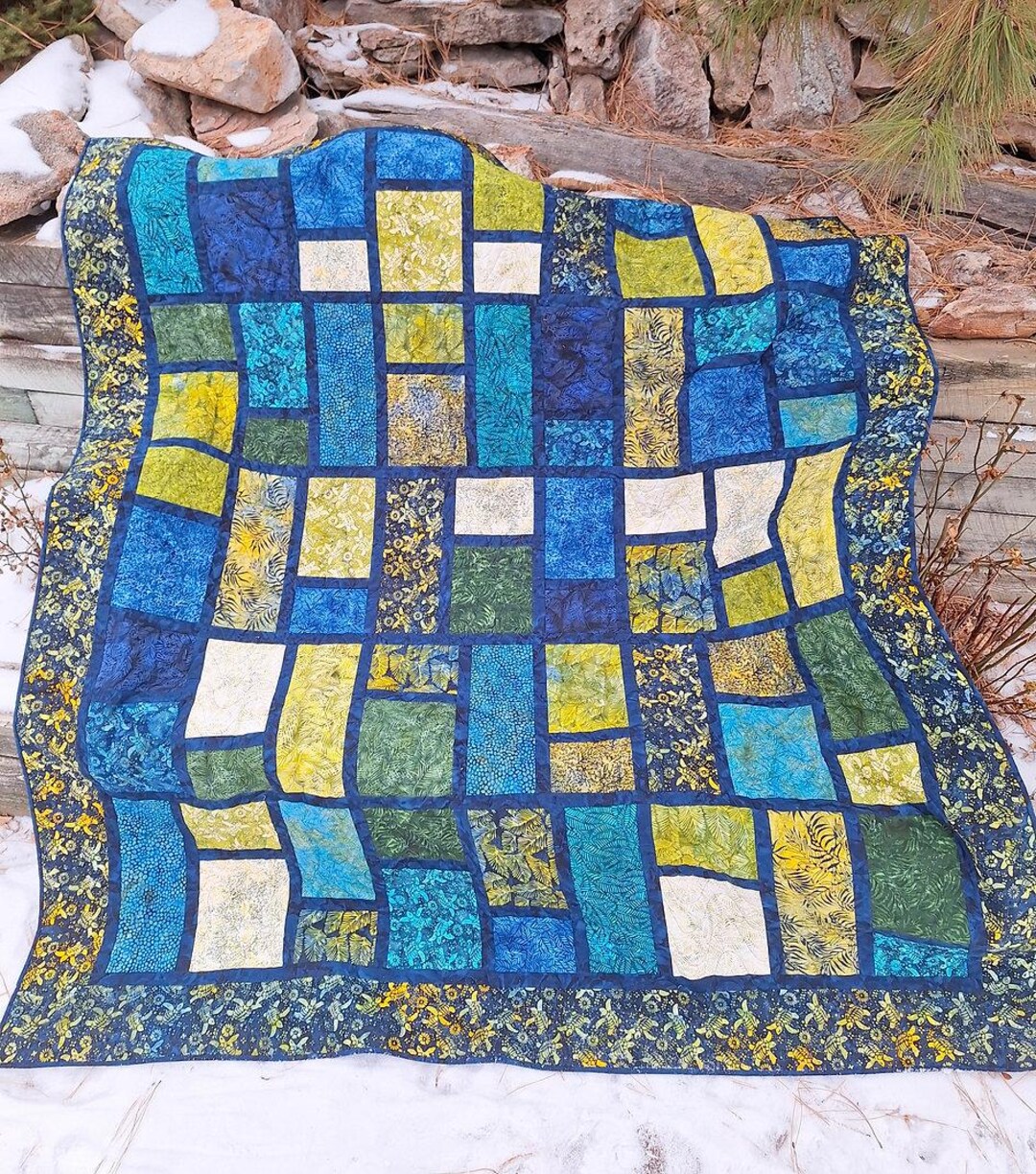 PDF QUILT PATTERN - Broken Windows - Turtle Cove Quilt Pattern by Kari ...