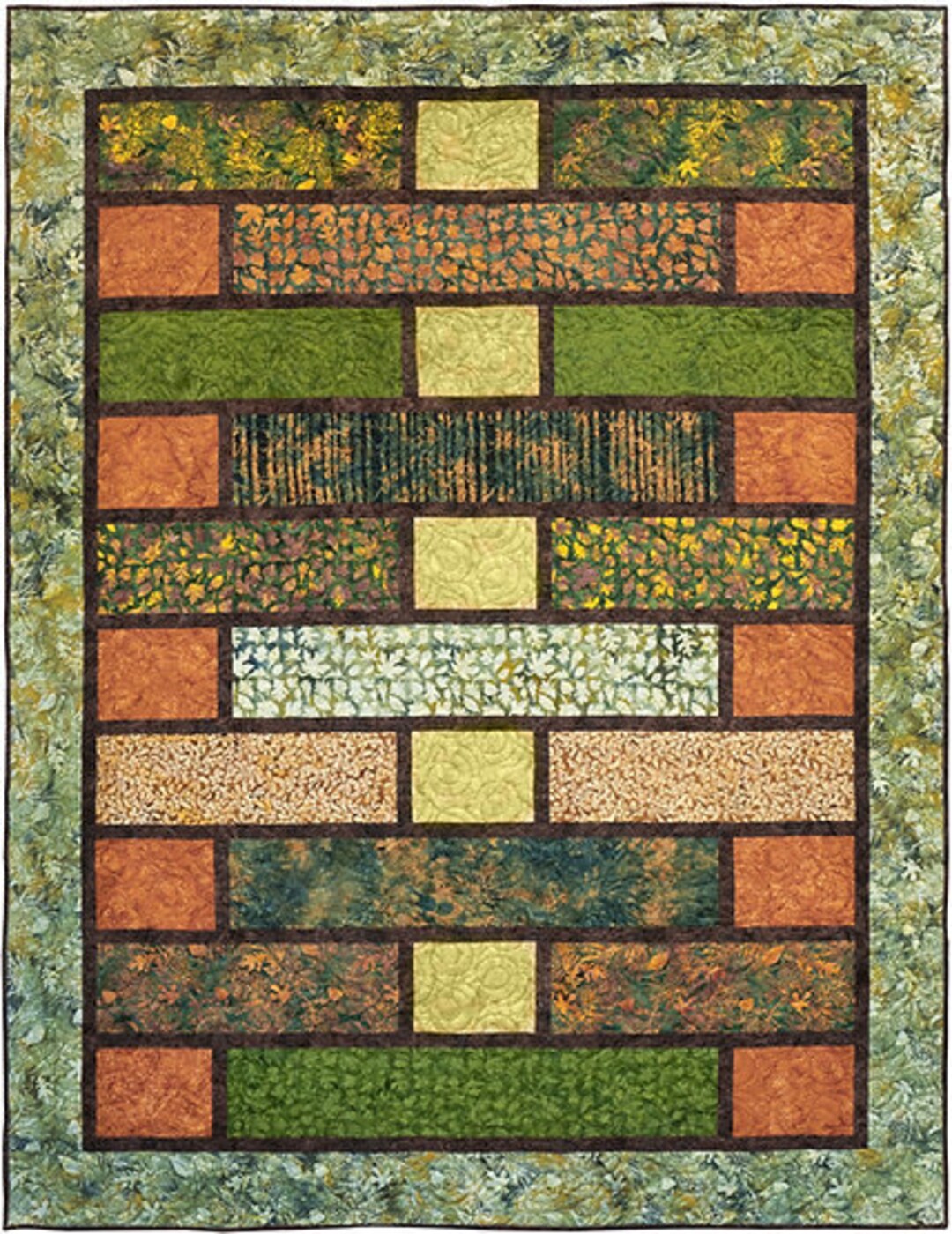 PDF QUILT PATTERN - Bridges - Island Batik Sandalwood Quilt Pattern by ...