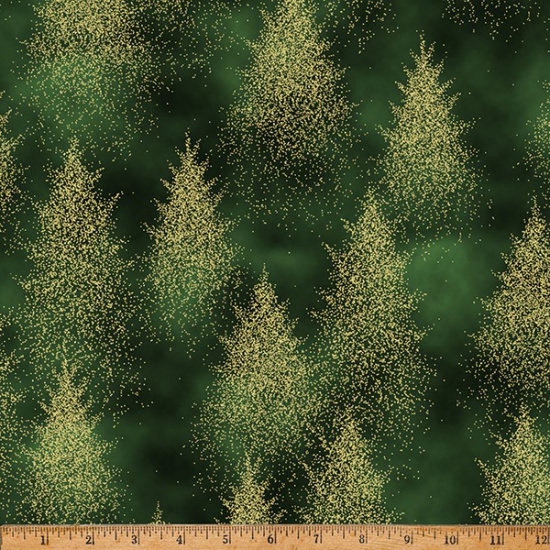 Forest and Gold Trees From the Winter's Eve Collection by Hoffman ...