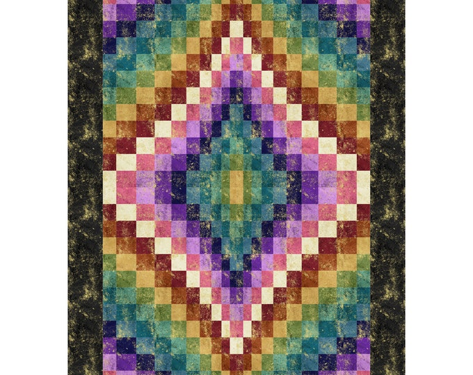 Quilt PATTERN Periwinkle Spring Kaleidoscope Quilt Pattern by in the ...