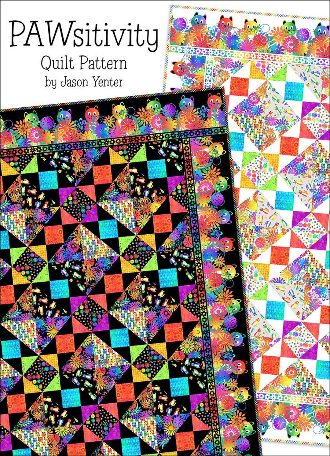 Quilt PATTERN Pawsitivity Quilt Pattern by in the Beginning Fabrics 67 ...