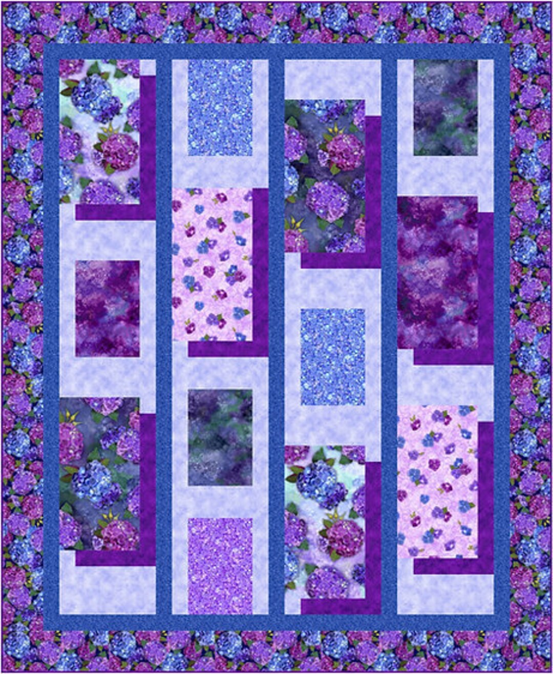 Quilt PATTERN - Accents Quilt Pattern by Quilting Renditions - up to 68 ...
