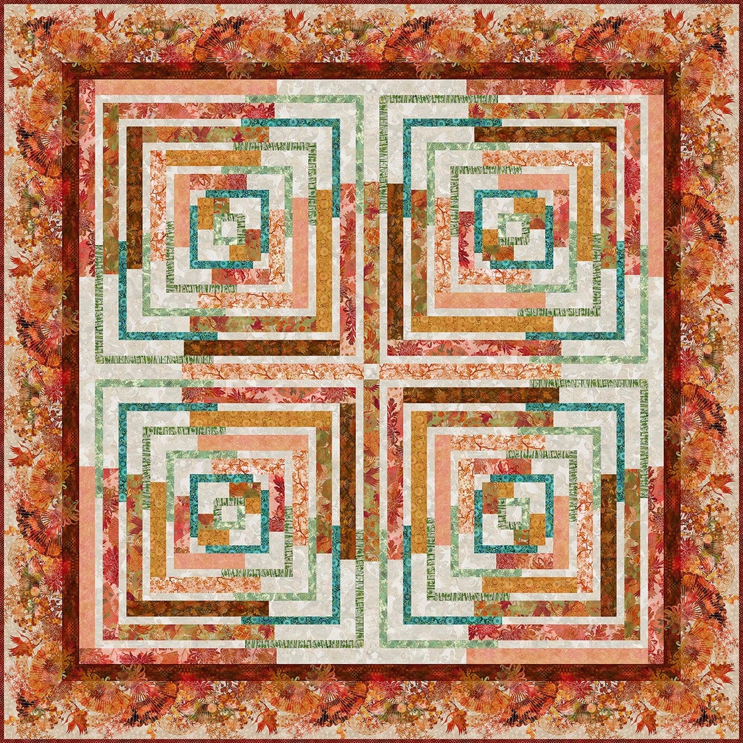 Quilt PATTERN - Oriental Gardens Antelope Canyon Quilt Pattern by ...