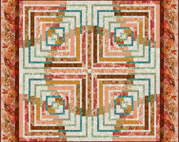 Quilt PATTERN - Oriental Gardens Antelope Canyon Quilt Pattern by ...