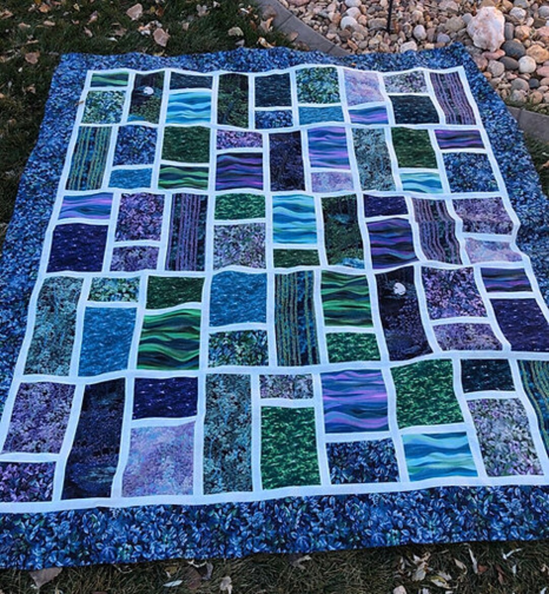Quilt PATTERN - Broken Windows Pattern by Quilting Renditions - Lap ...