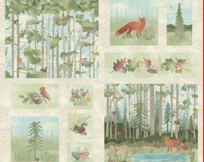 Forest Chatter Panel by Maywood Studio - Sold in 36" X 43" Sections - Etsy