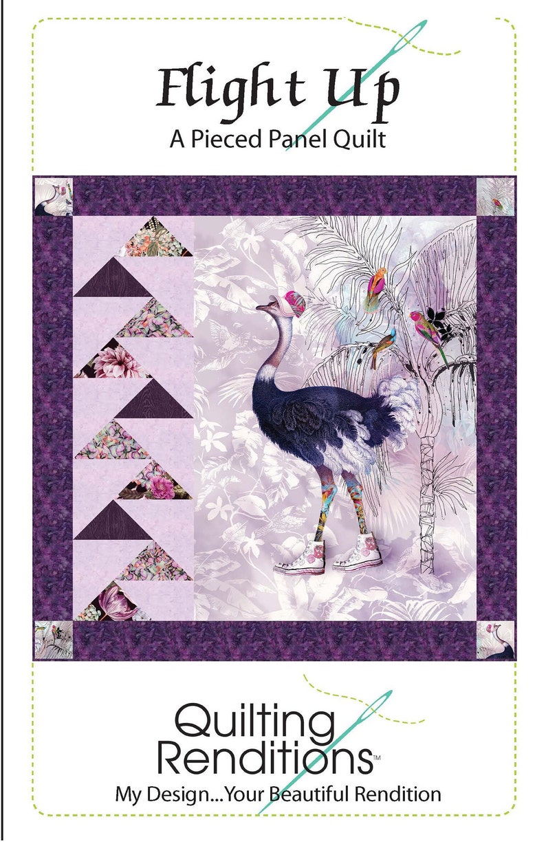 PDF QUILT PATTERN - Flight Up- Hoffman Tropic Walk Quilt Pattern by ...