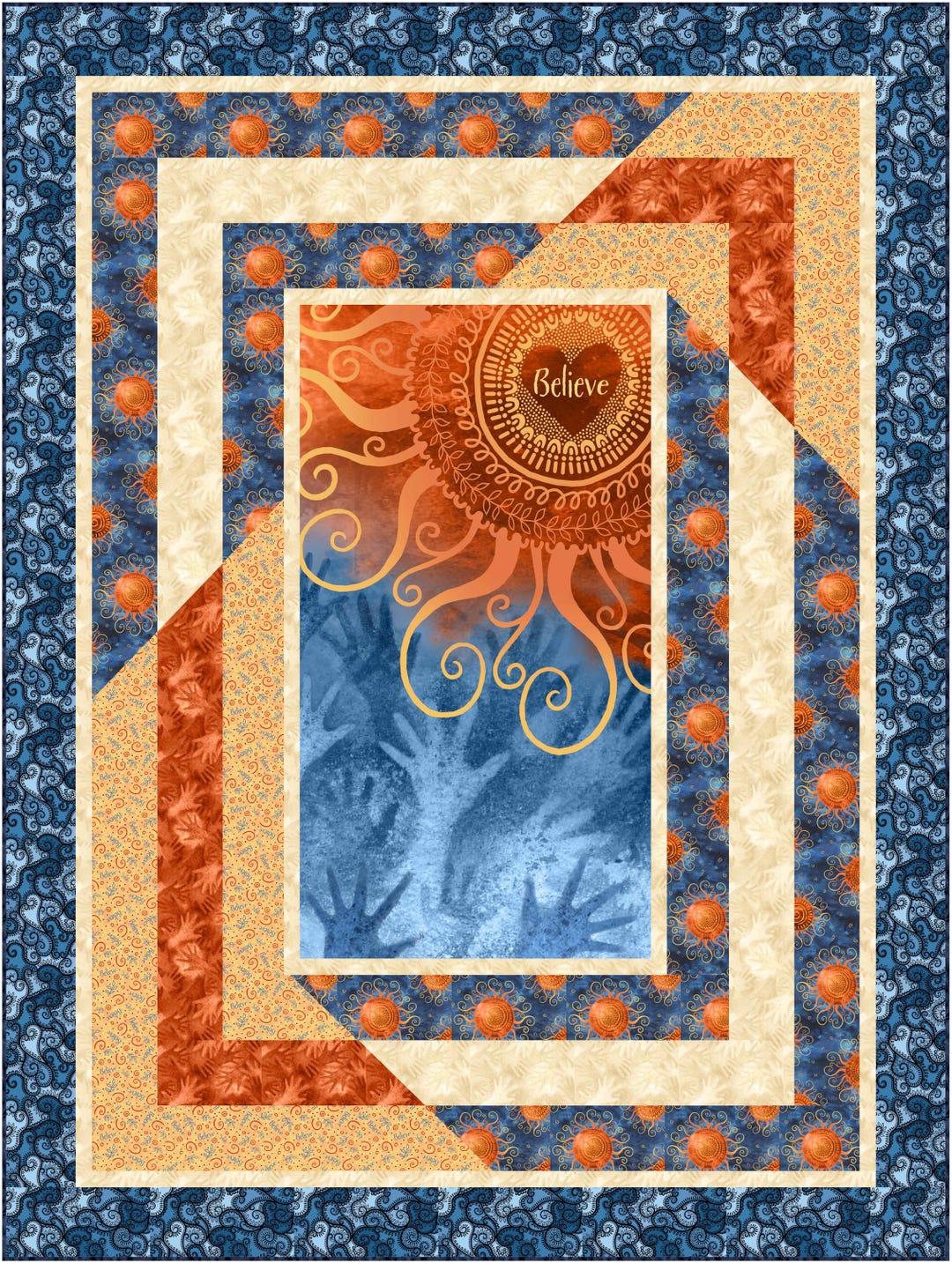 Quilt PATTERN - Reversal Believe Quilt Pattern by Quilting Renditions ...
