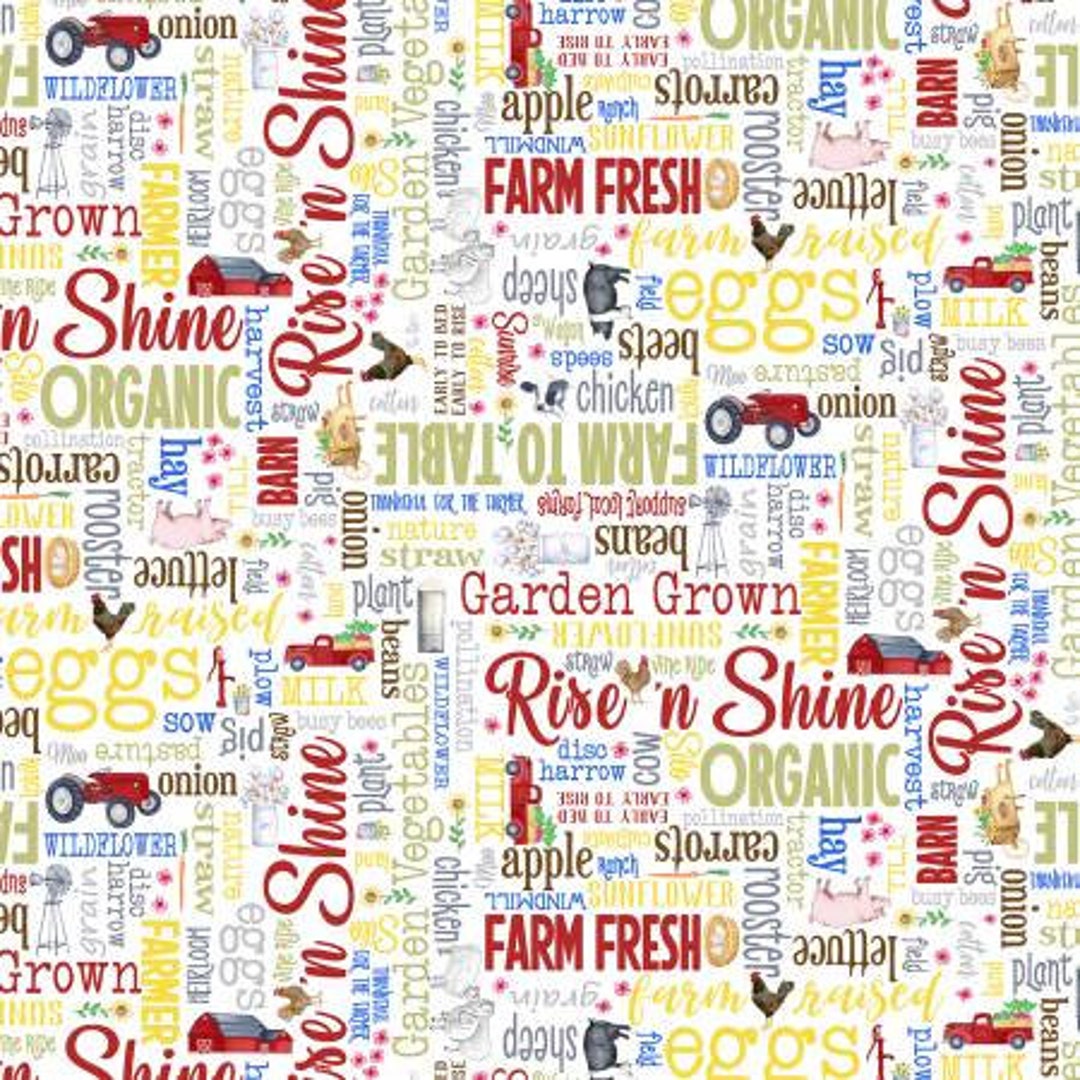 Farm Fresh Words From the Rise N Shine Collection by Kanvas Studio ...