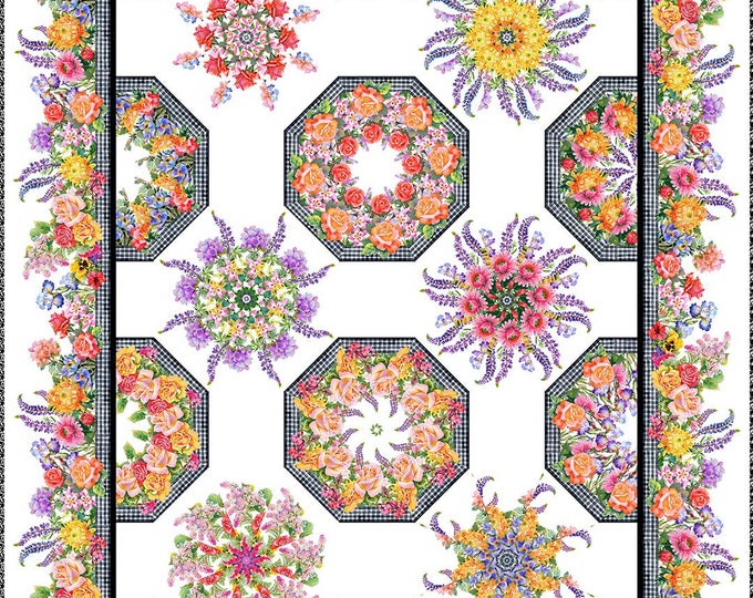 Quilt PATTERN - Decoupage Kaleidoscope Quilt Pattern by in the ...