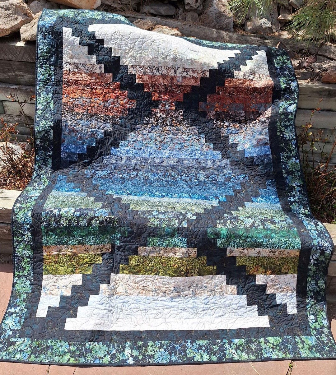 PDF QUILT PATTERN - Mirrored - Hoffman Elements Bali Pop Quilt Pattern ...