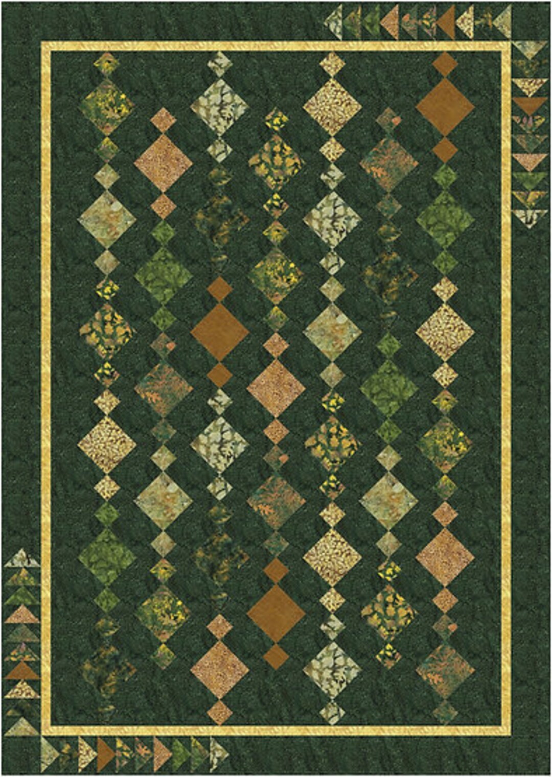PDF QUILT PATTERN - Crystals - Island Batik Sandalwood Quilt Pattern by ...