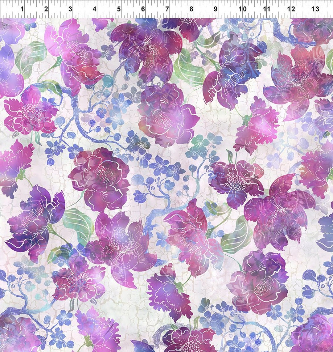 Large Floral Purple From the Ethereal Collection 1JYT-3 by Jason Yenter ...