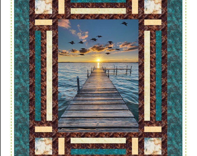 Quilt PATTERN - Step Into Moonlight - A Pieced Panel Quilt Pattern by ...