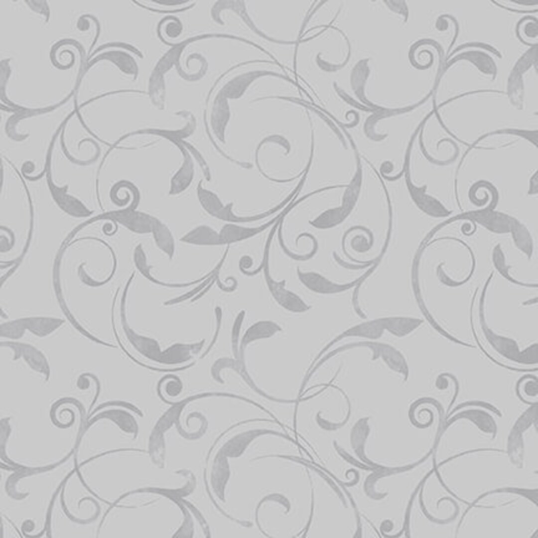Light Gray Monotonal Swirl From the Woodland Whispers Collection by Jan ...