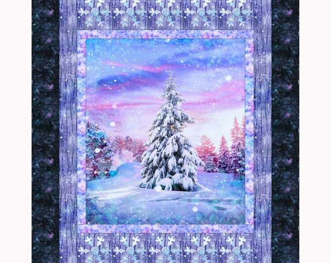 Quilt PATTERN - Winter Wonderland Pattern by Castilleja Cotton - 60" X ...
