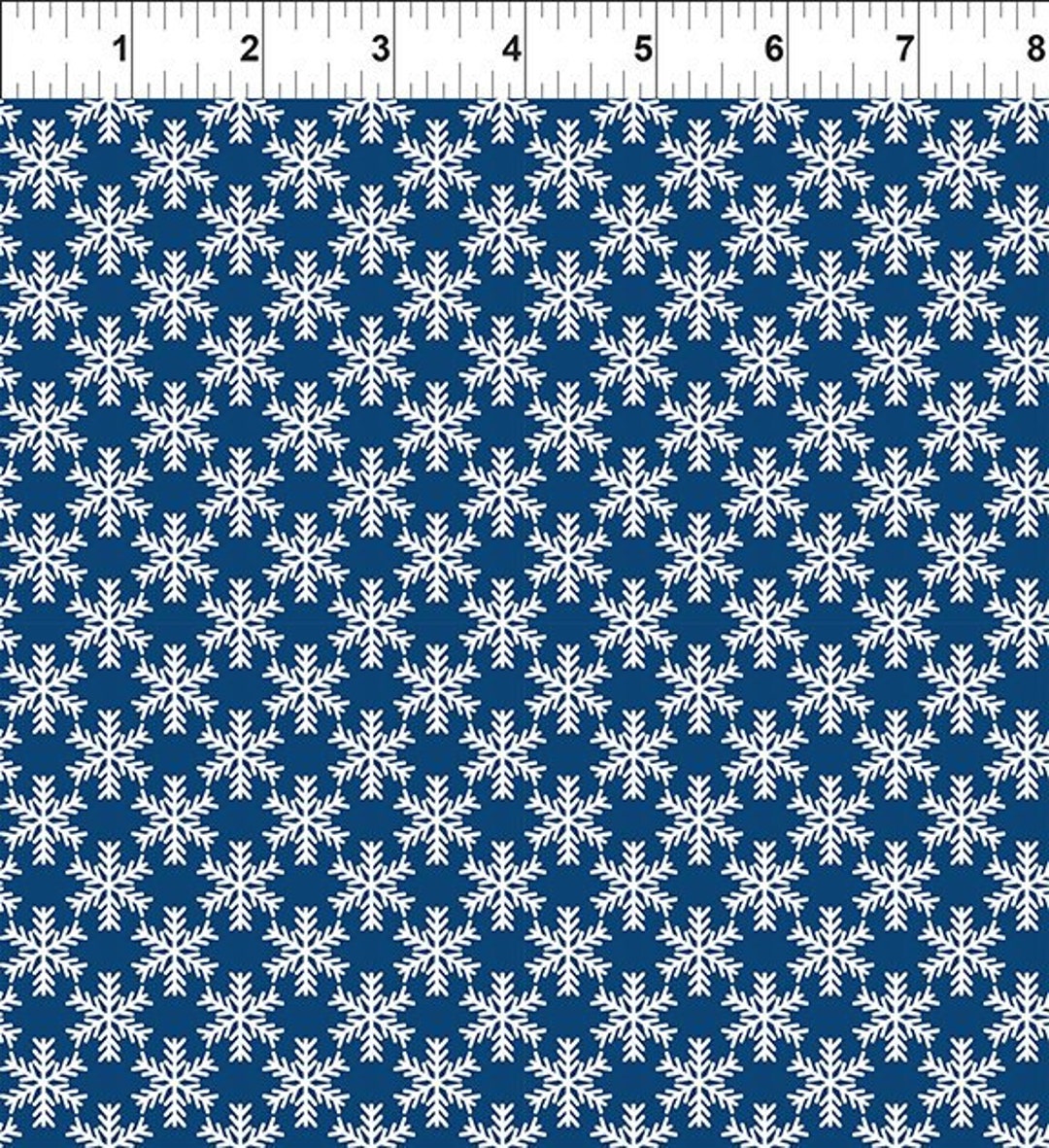 Snow Fall Blue From the Winter Blooms Collection by Jason Yenter for in ...
