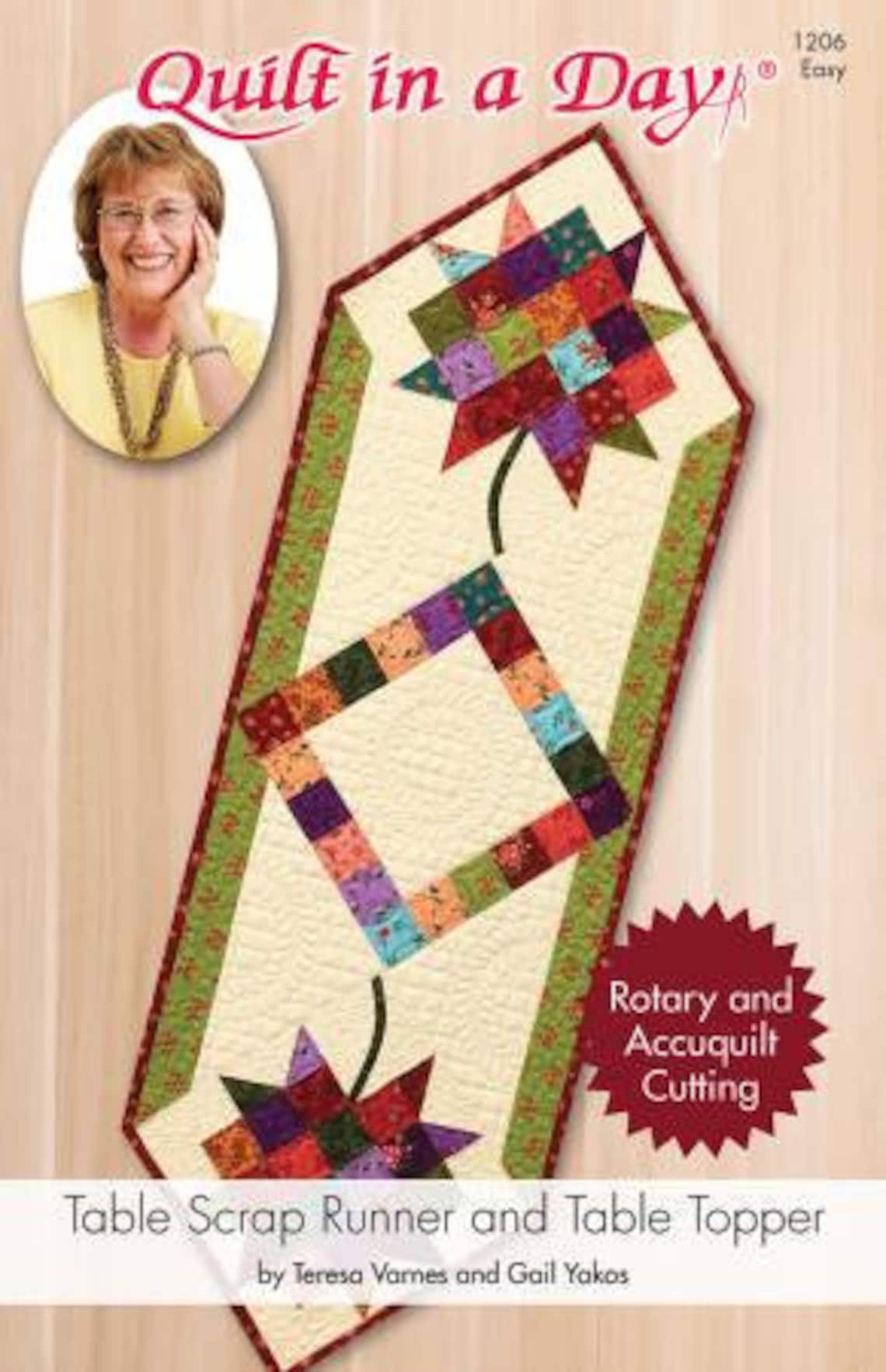 PATTERN - Table Scrap Runner and Table Topper Pattern by Eleanor Burns ...