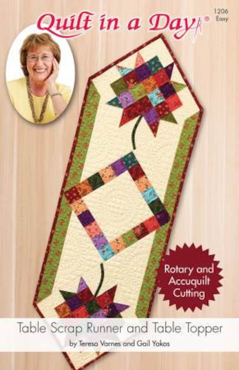 PATTERN - Table Scrap Runner and Table Topper Pattern by Eleanor Burns ...