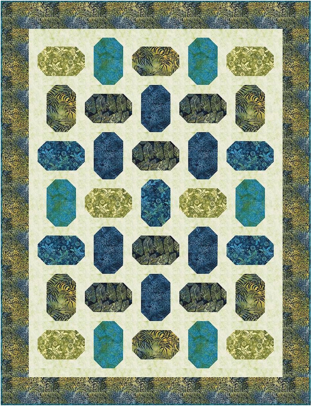 PDF QUILT PATTERN - Radiant - Turtle Cove Island Batik Pattern by Kari ...