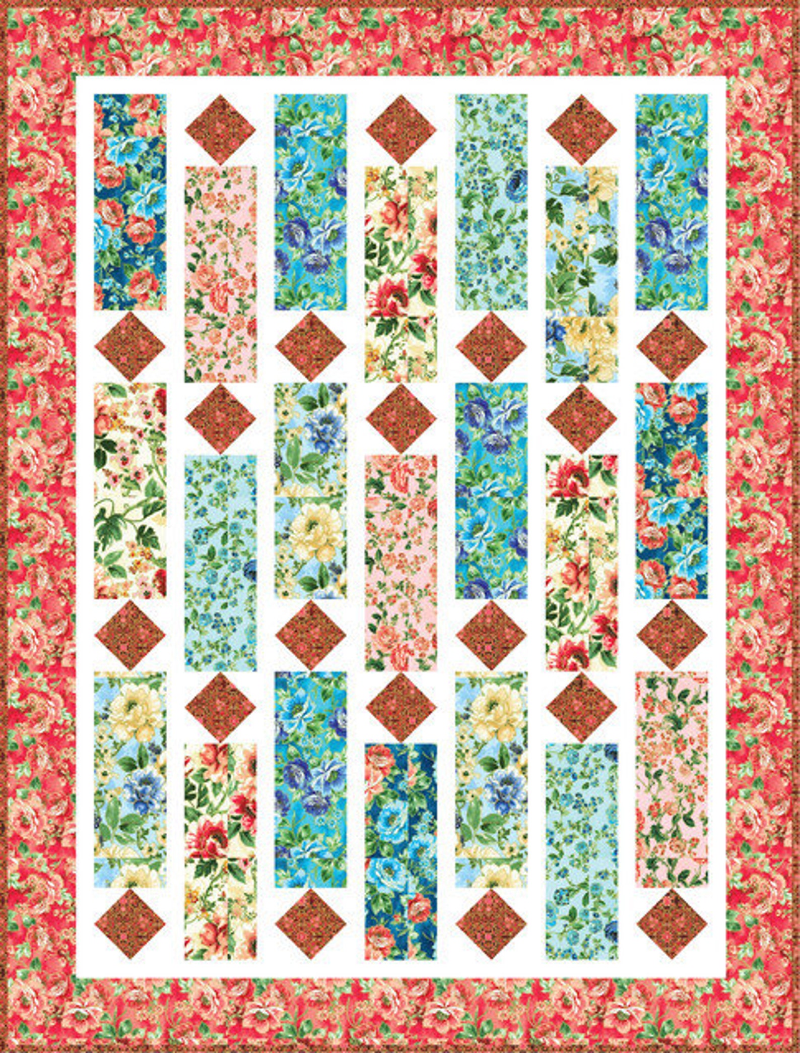 PDF QUILT PATTERN - Punctuation - Decadent Garden Pattern by Kari ...