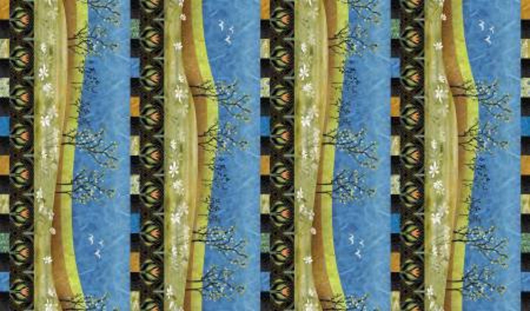 Scenic Border Stripe From the Spring in the Northwoods Collection by P ...