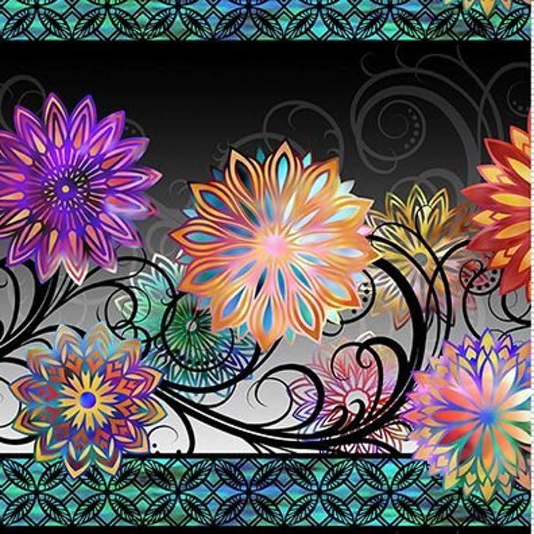 Multi Border From the Dazzle Collection by Jason Yenter for in the ...