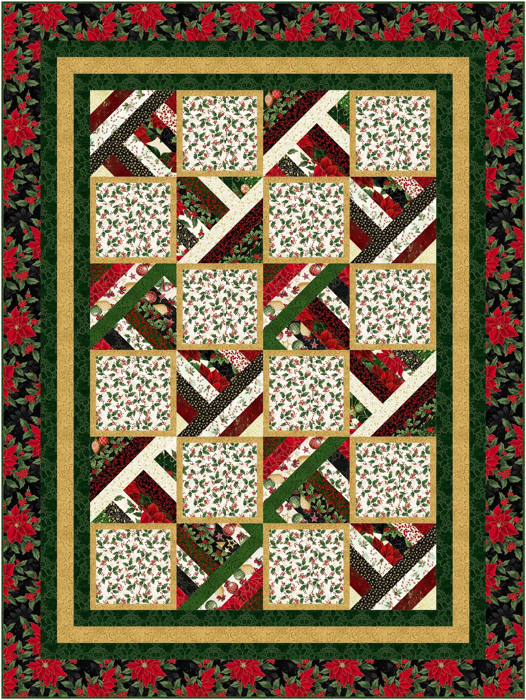 Quilt PATTERN - Sticks and Stones Quilt Pattern by Quilting Renditions ...