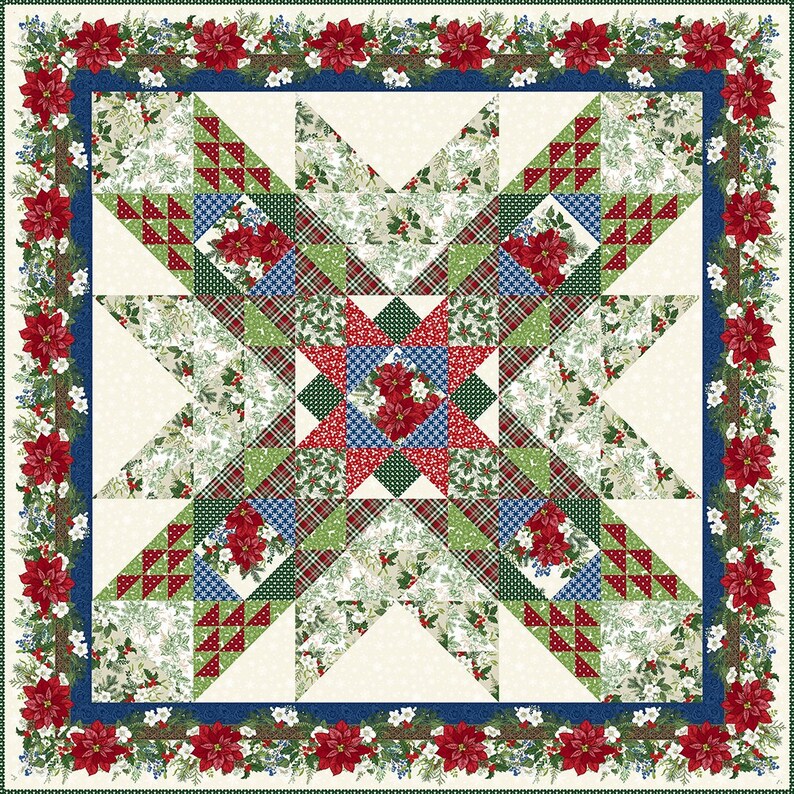 Quilt Kit Winter Blooms Quilt Kit by in the Beginning - Etsy