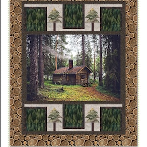 PDF QUILT PATTERN - Four Corners - Hoffman off the Grid Quilt Pattern ...