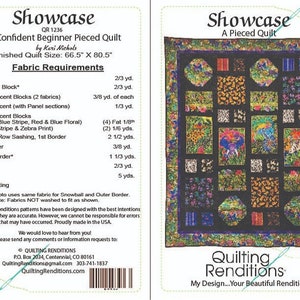 Quilt PATTERN - Showcase Pattern by Kari Nichols for Quilting ...